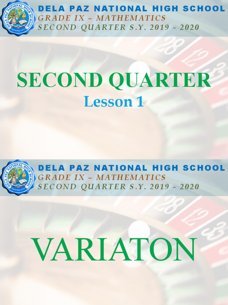 Grade 9 Math: Direct Variation Lesson | PDF | Equations | Variable ...