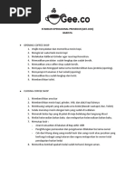SOP Usaha Kafe | PDF
