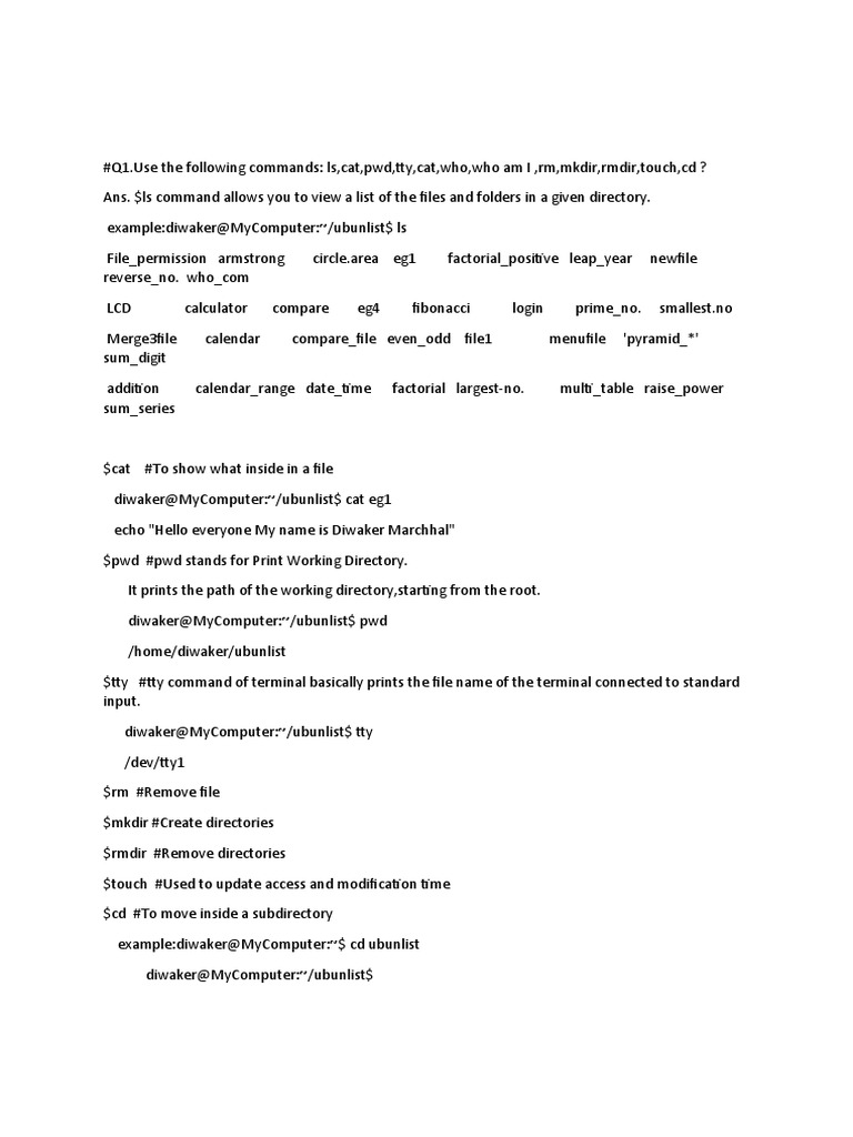 BSC#3 Sem Os Practical | PDF | Computer File | Directory (Computing)
