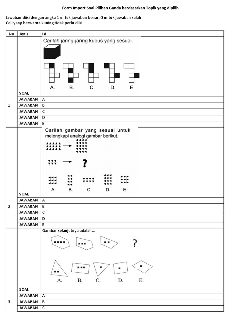 Cpns-Tryout-01 - Tiu-Tkp-Twk | PDF