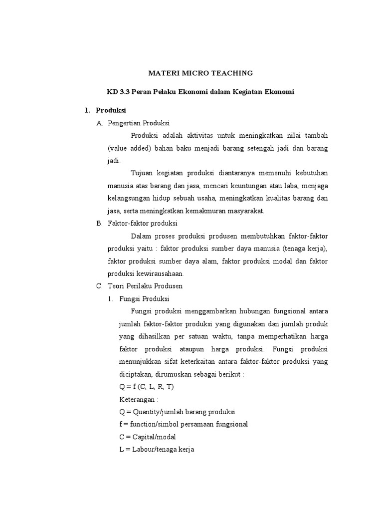 Materi Micro Teaching | PDF