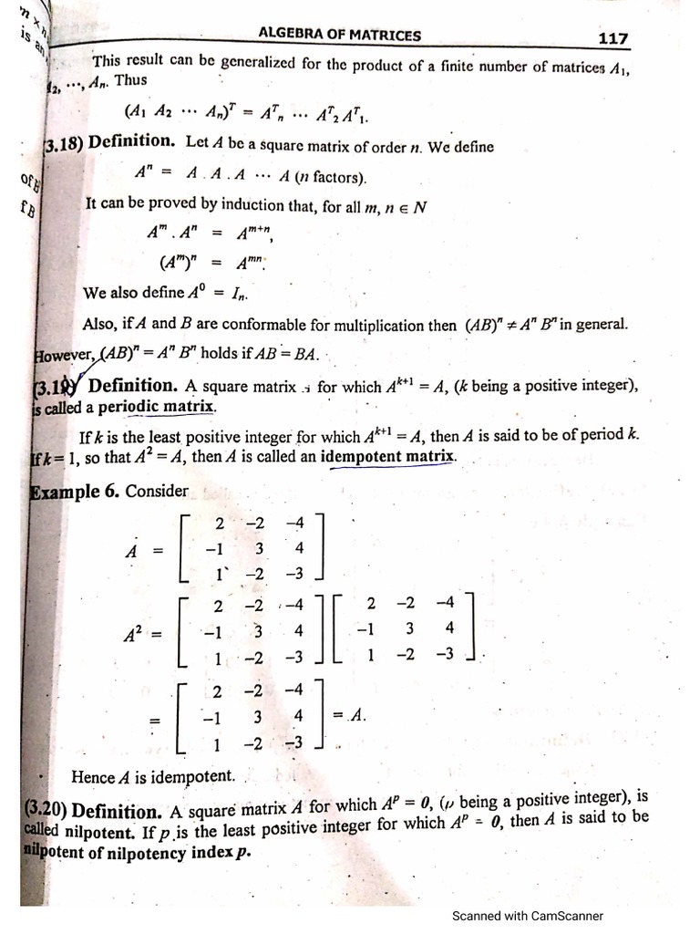 Types of Matrices | PDF