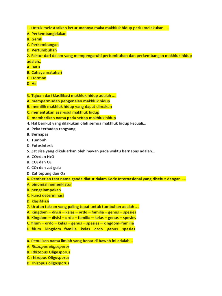 Kumpulan Soal Bab 2 | PDF