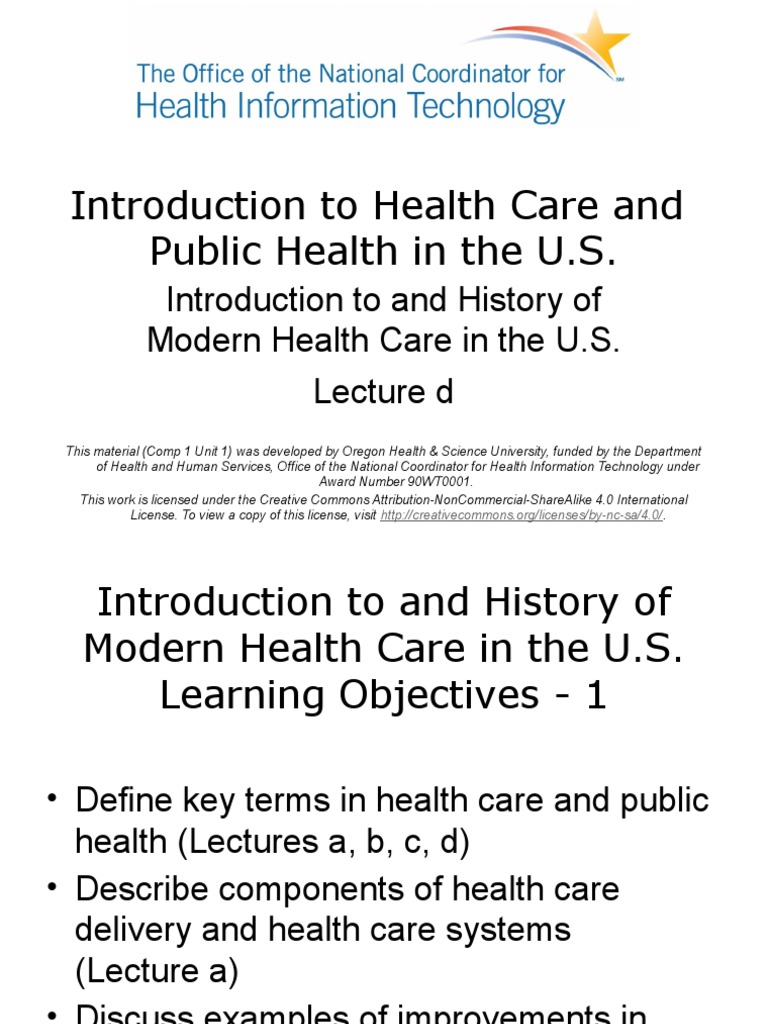 Introduction To Health Care and Public Health in The U.S | PDF ...
