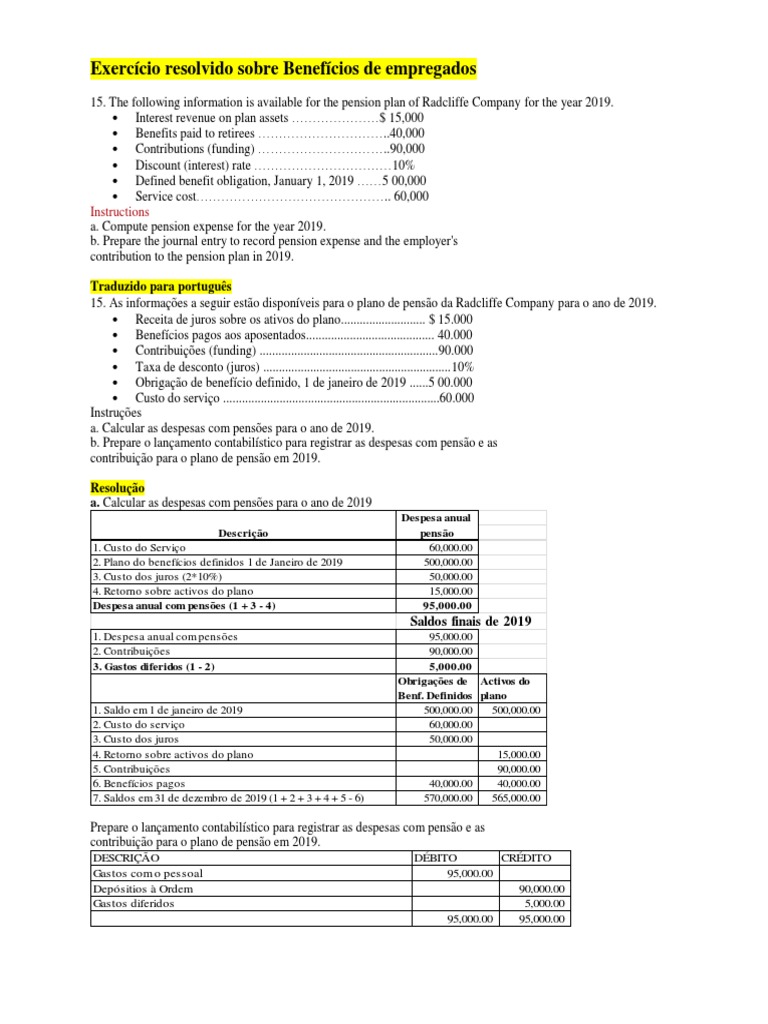 Cópia de Exercício 15 Resolvido Sobre Benefícios de Empregados | PDF ... Cópia de Exercício 15 Resolvido Sobre Benefícios de Empregados | PDF ...