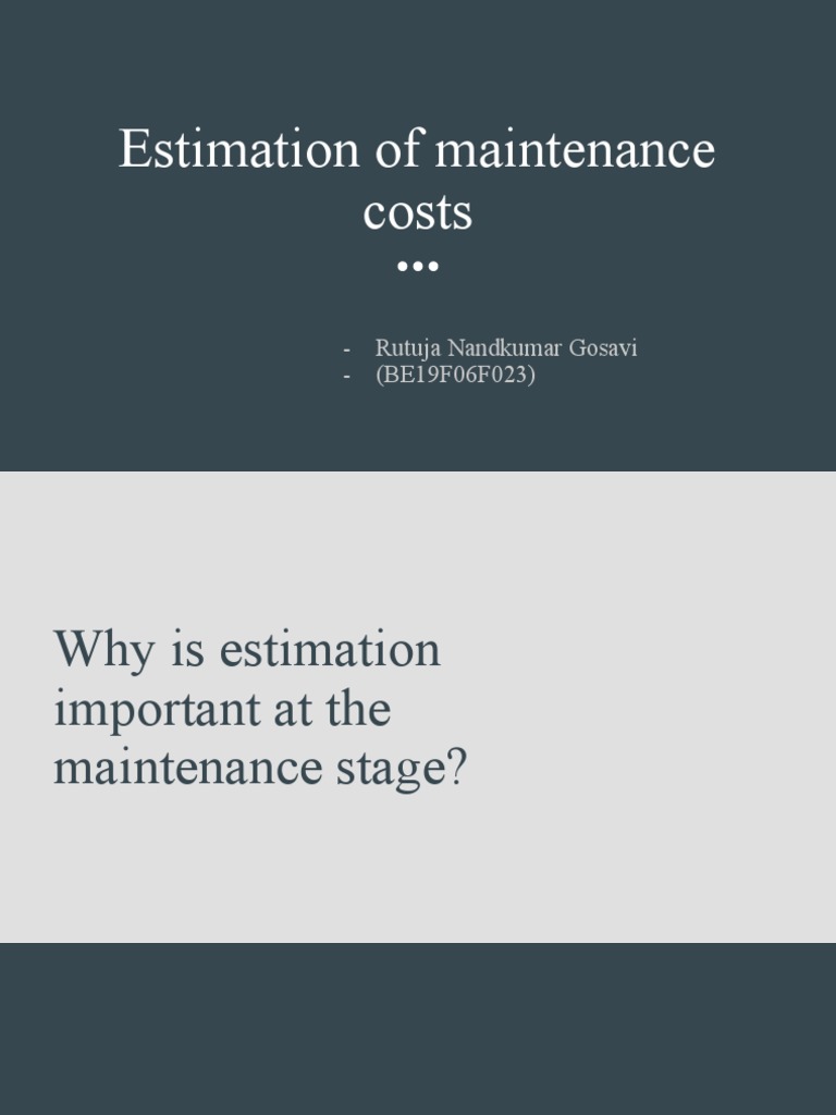 Estimating Software Maintenance Costs | PDF | Computer Science | Computing