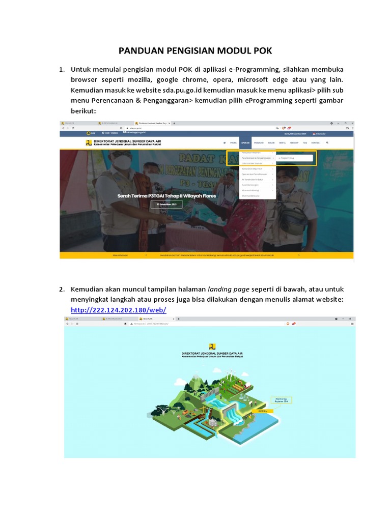 Panduan Pengisian Modul Pok | PDF