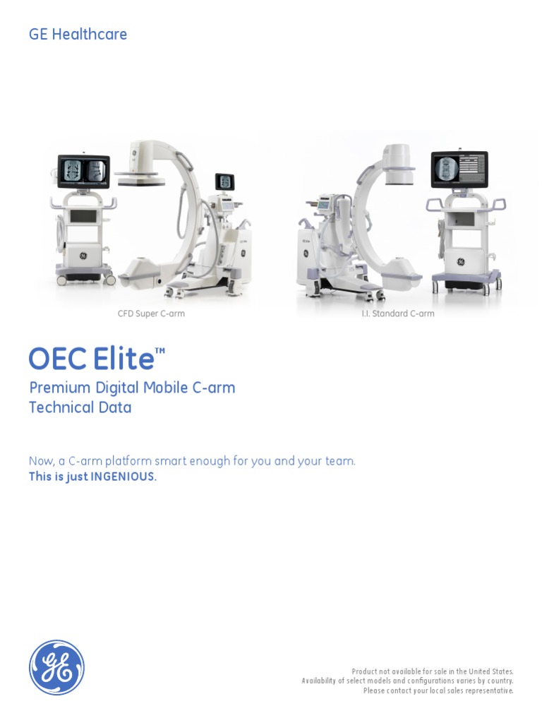 GE OEC Elite CFD Flachdetektor I I Data Sheet | PDF | Computer Monitor ...