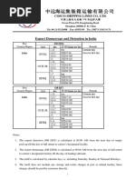 COSCO Demurrage and Detention | PDF