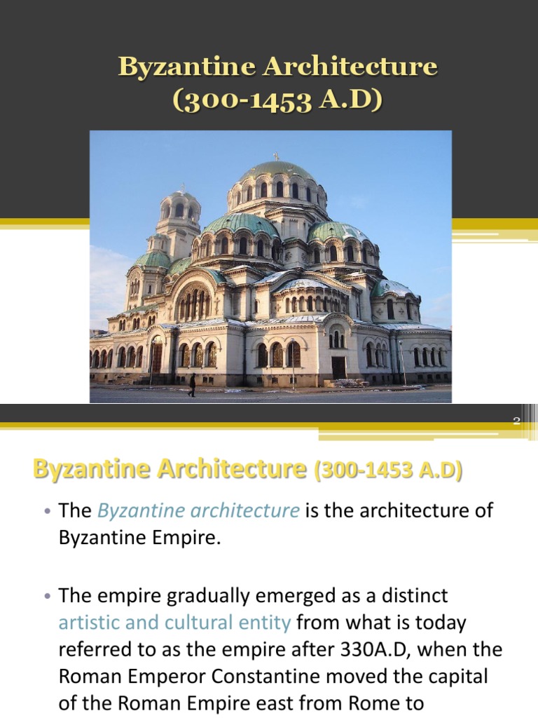 2 - Byzantine Architecture 1 | PDF | Dome | Vault (Architecture)