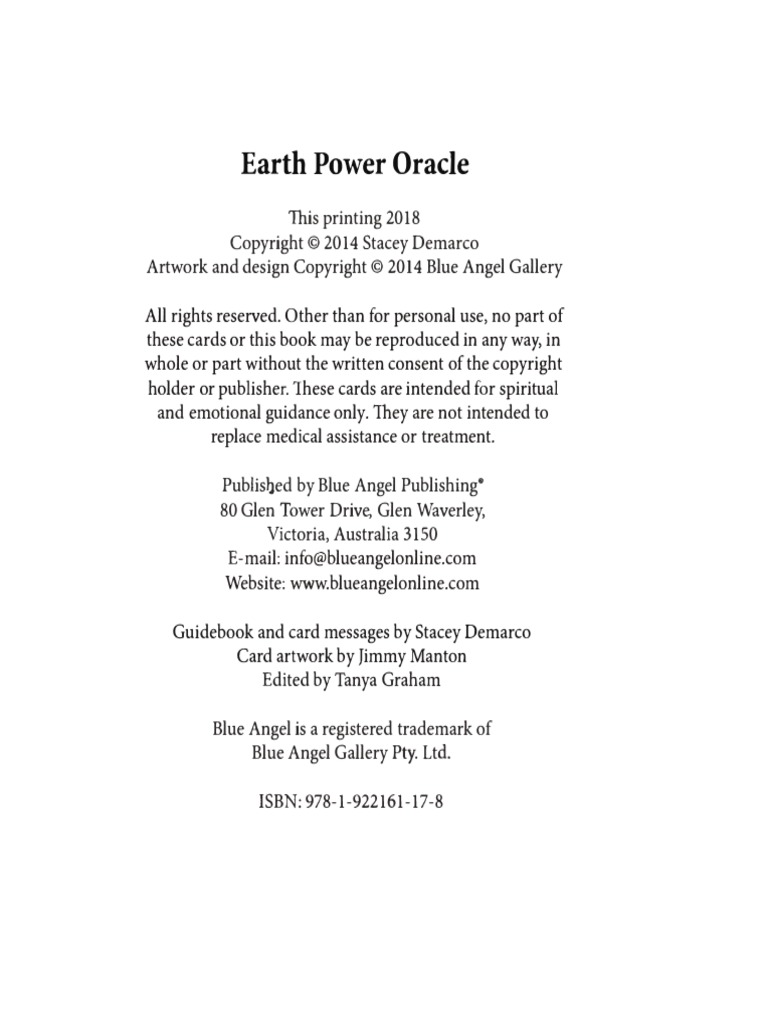 Earth Power Oracle | PDF