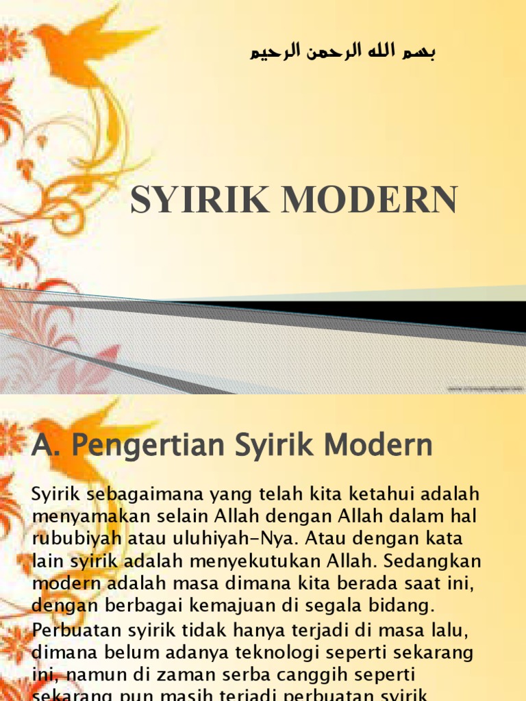 Syirik Modern | PDF | Agama & Spiritualitas