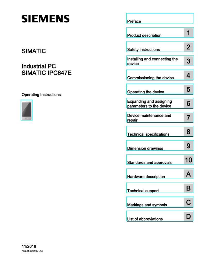 Industrial PC Simatic Ipc647e | Download Free PDF | Bios | Computer ...