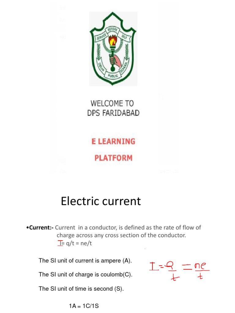 Electric Current and Its Effects PPT 1 | PDF | Electricity | Electric ...