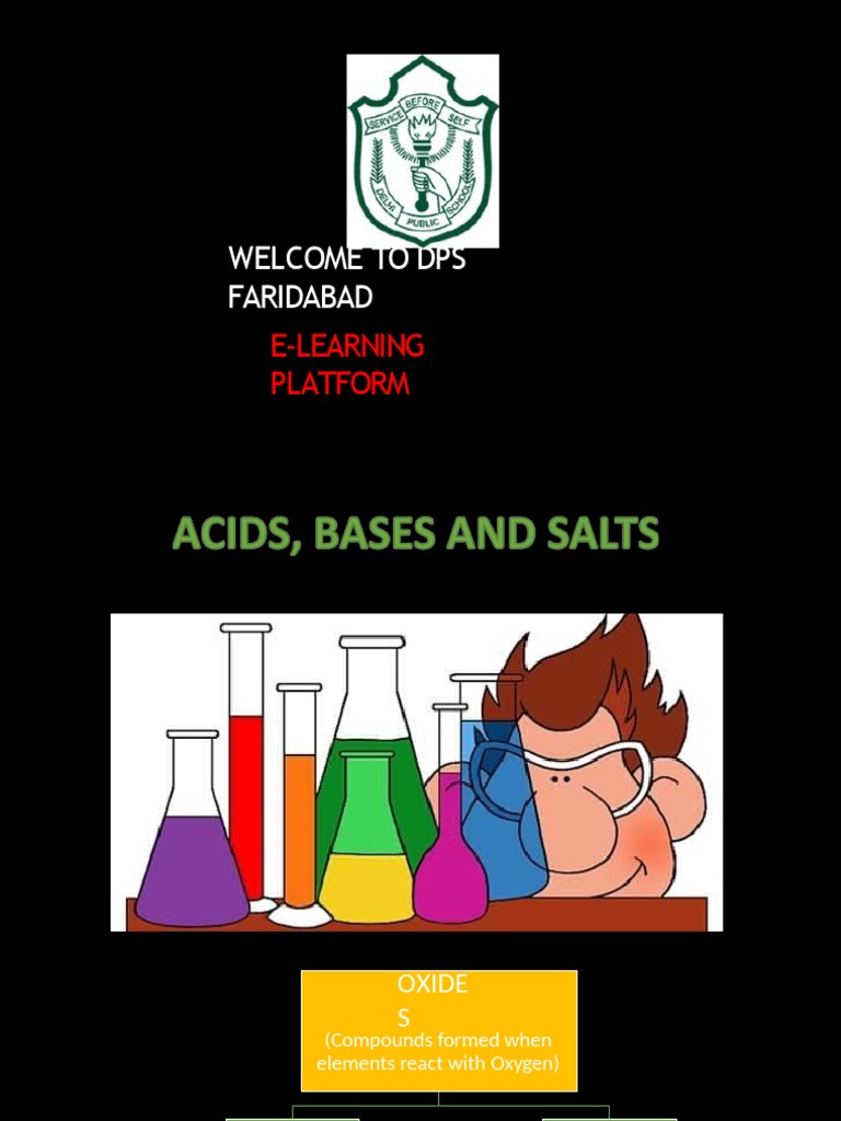 Types and Properties of Oxides and Acids | PDF | Hydroxide | Oxide