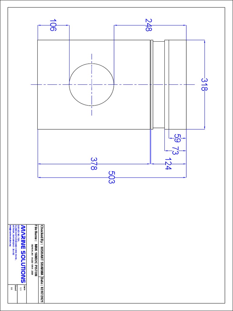 Mak 16m32c Piston | PDF