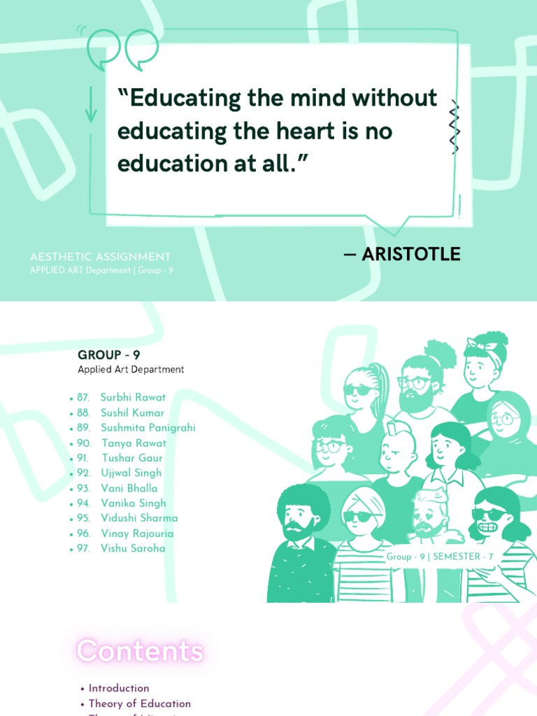 Aesthetics Presentation - ARISTOTLE | PDF | Aristotle | Science