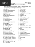 List of Ansi Code For Relays | PDF