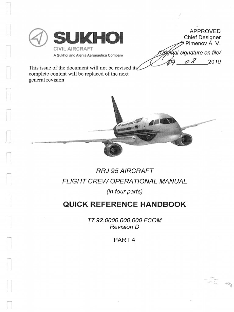 3 00 - 09.08.10 - QRH 95004 | PDF | Transport | Aviation