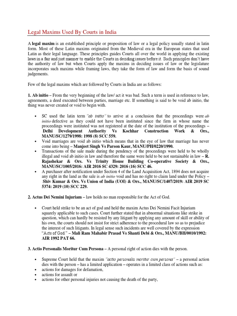 Legal Maxim V02 | PDF | Mens Rea | Burden Of Proof (Law)