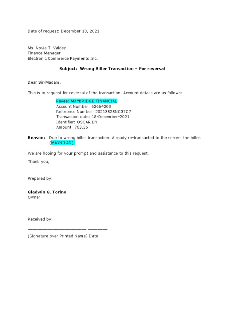 VIP Date of Request | PDF