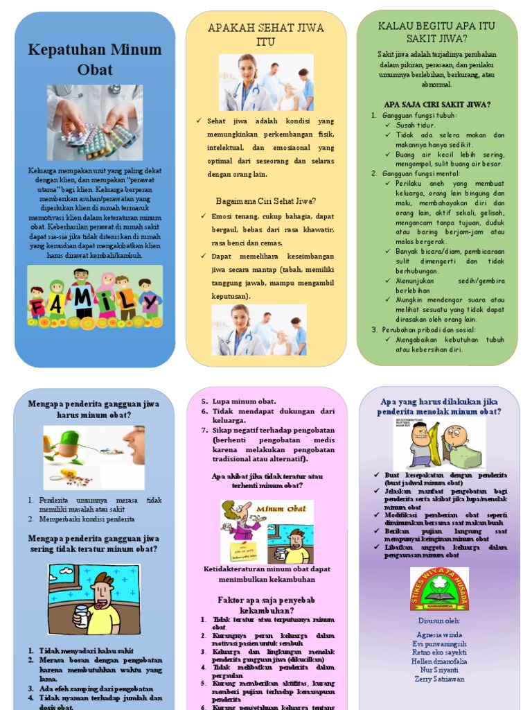 Brosur Kepatuhan Minum Obat | PDF