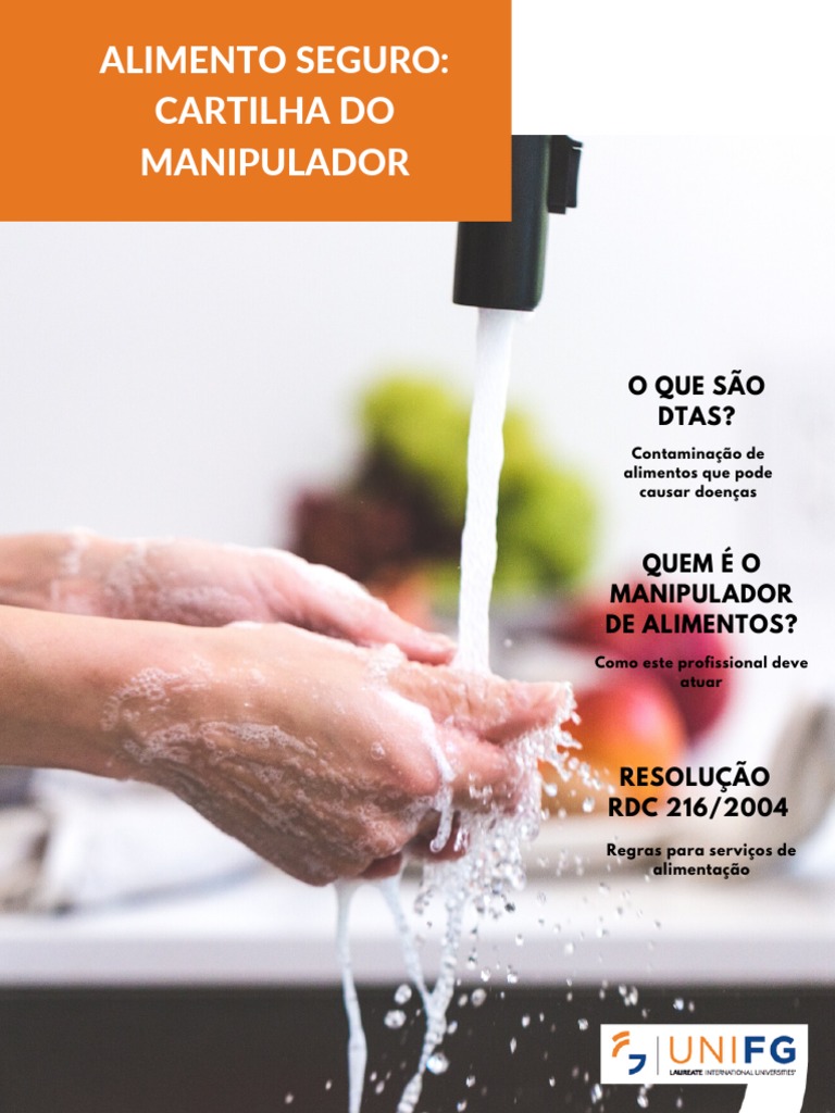 Cartilha Do Manipulador De Alimentos Pdf Marca Fg Ajustado Pdf