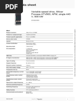 Product Data Sheet: Medium Voltage Variable Speed Drive ATV6000 - 6 KV ...