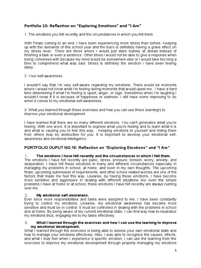 PERSONAL DEVELOPMENT GRADE 11 MODULE 8 - Key Answer | PDF | Emotions ...