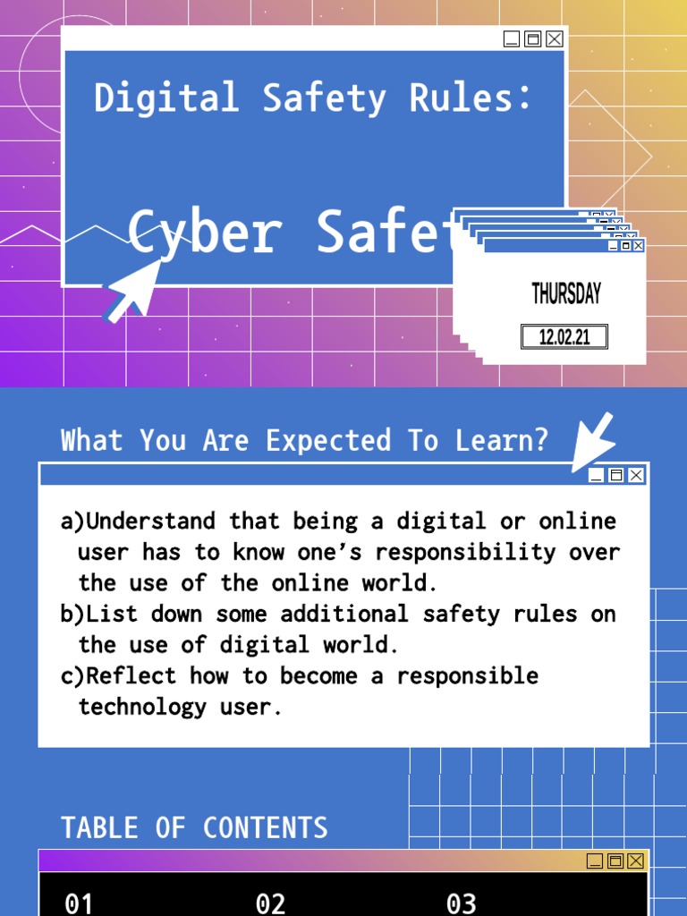 Digital Safety Rules. Cyber Safety. | PDF | Cyberbullying | Security