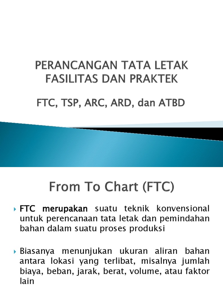 Materi FTC, TSP, Arc, Dan Ard | PDF