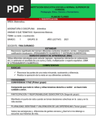 Plan de Clases: Números Ordinales 1° | PDF | Cognición | Aprendizaje