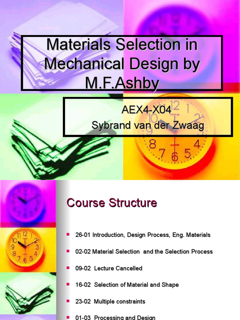 02 Pendahuluan Materials Selection In Mechanical Design Pdf