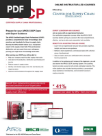 APICS CSCP - 2024 - Module 1 | PDF | Forecasting | Supply Chain