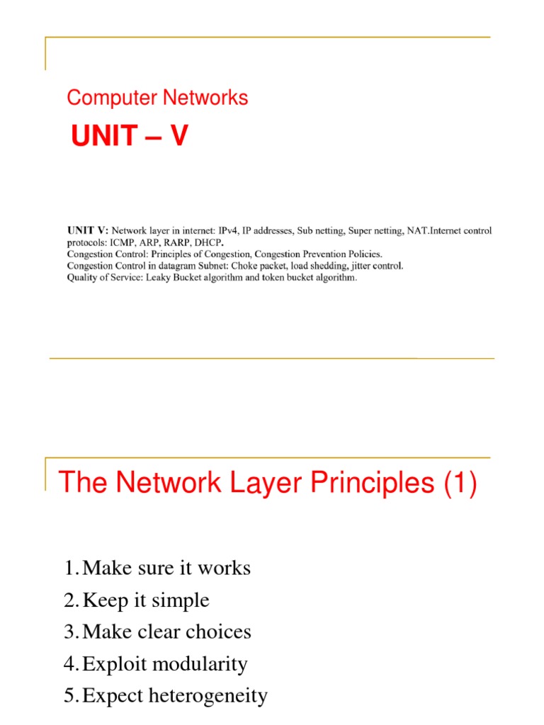 Unit - V: Computer Networks | Download Free PDF | I Pv6 | Ip Address