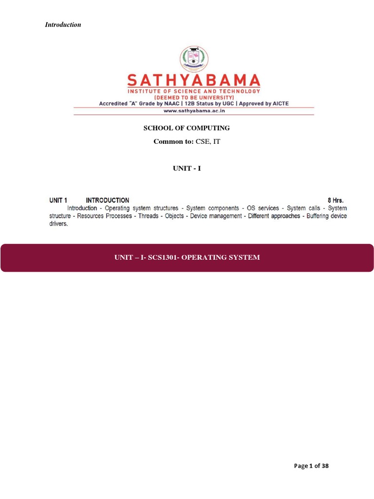 Overview Of Operating System Structures Pdf Thread Computing