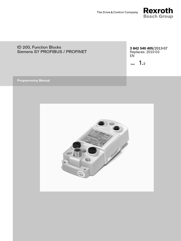 ID 200, Function Blocks Siemens S7 Profibus / Profinet: Programming Manual | PDF | Input/Output ...