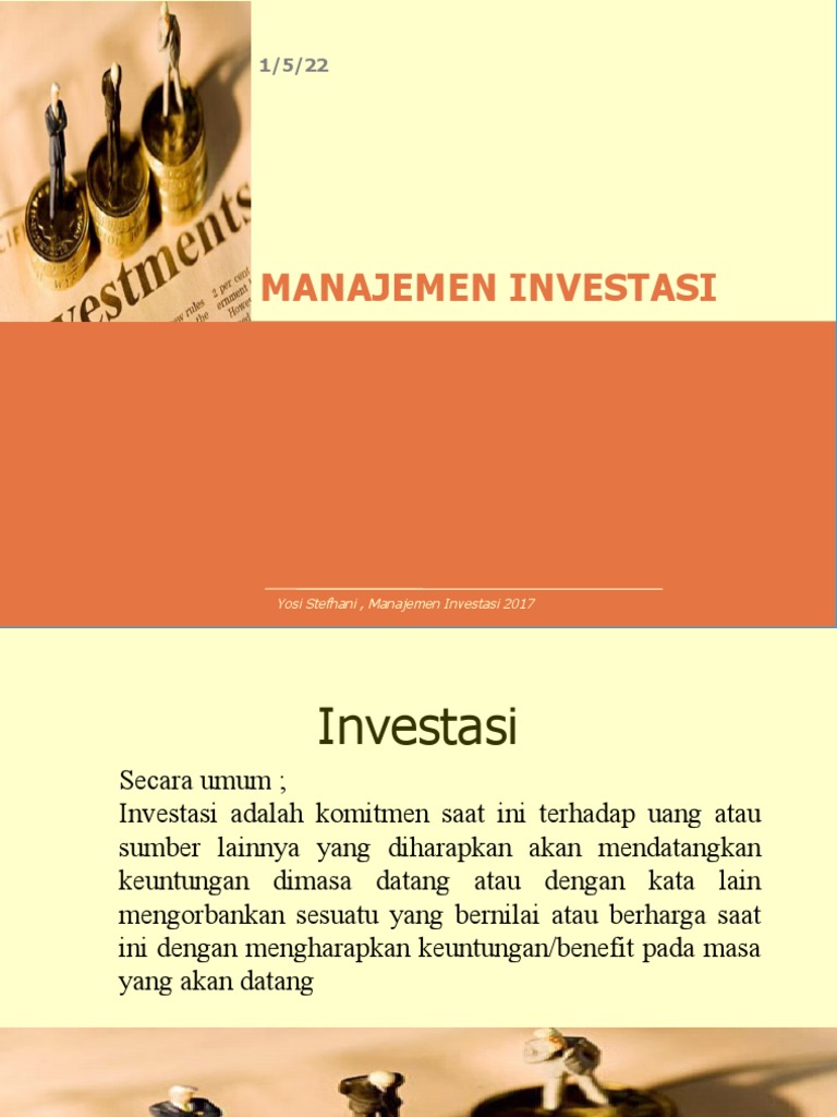Panduan Manajemen Investasi Efektif | PDF