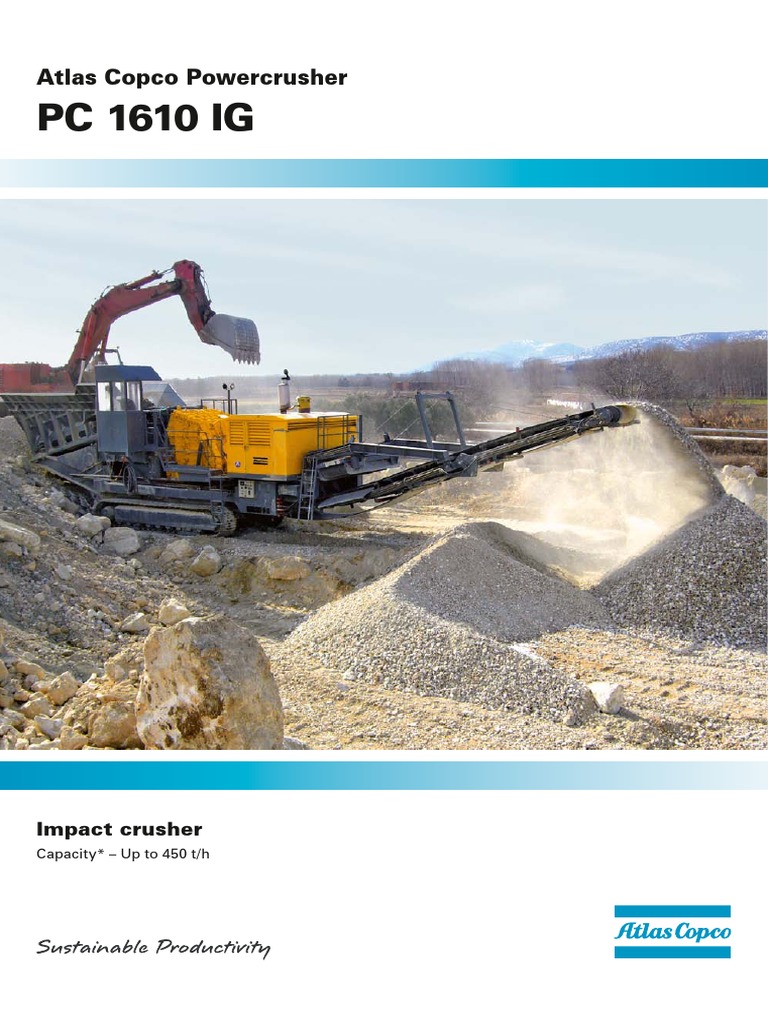 PC 1610 IG: Atlas Copco Powercrusher | PDF | Secondary Sector Of The ...