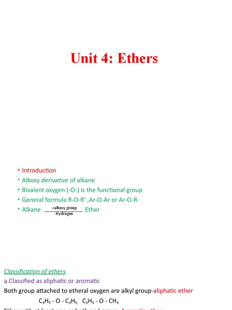 Ether and Aldehyde | PDF | Aldehyde | Ketone