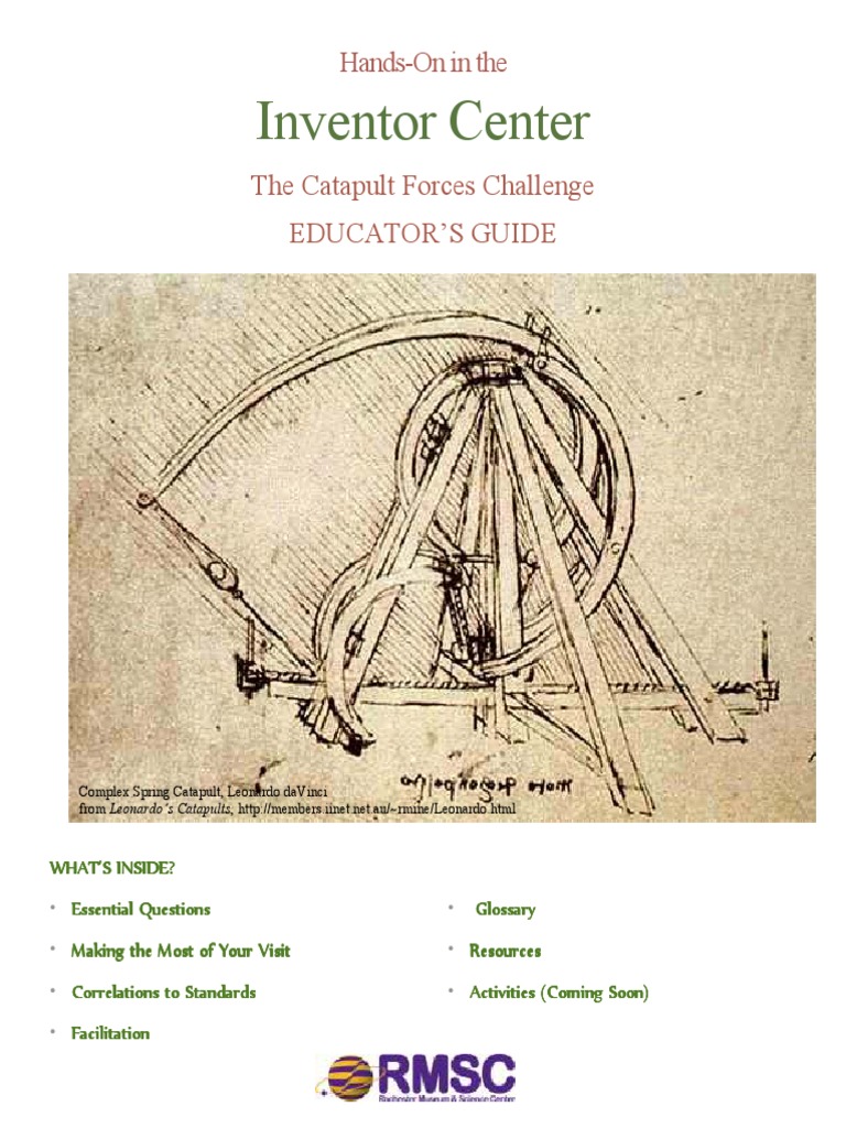 Inventor Center: The Catapult Forces Challenge Educator'S Guide | PDF ...