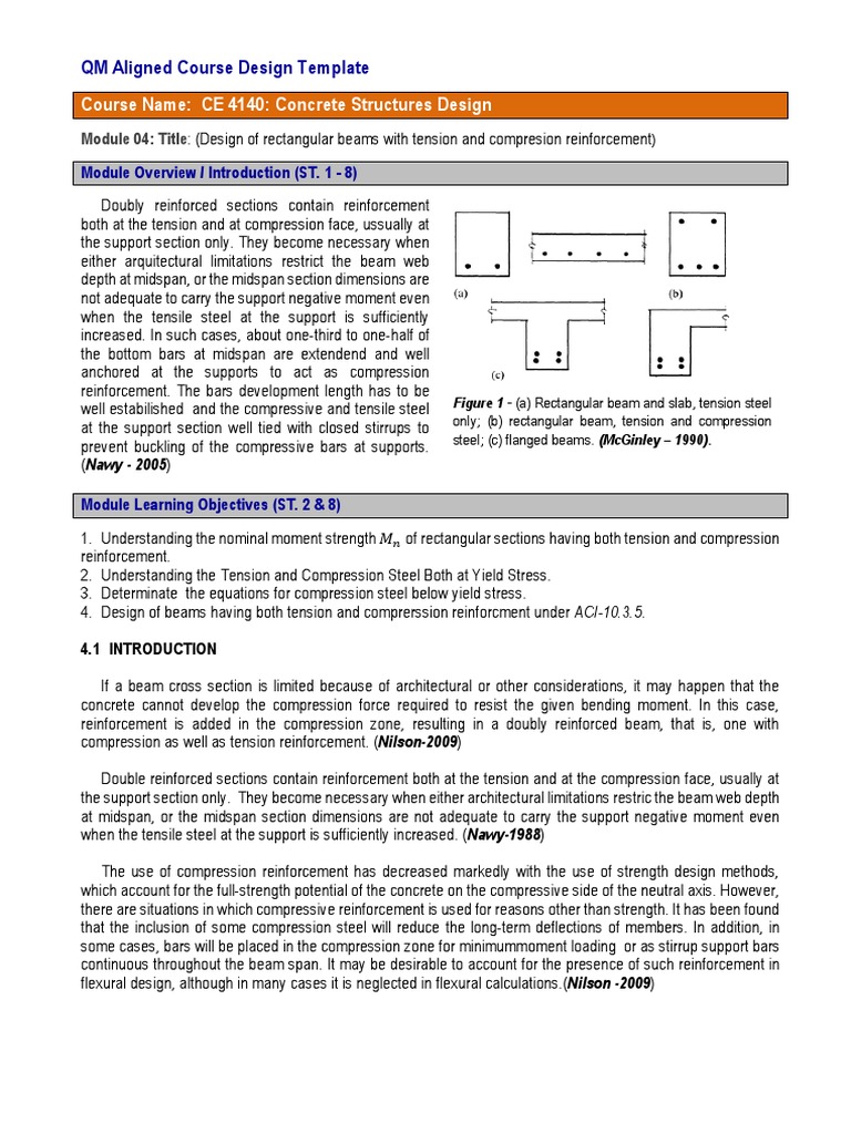 Module 4 - Concrete Structures 11 10 2021 ENTREGADO | PDF | Beam ...