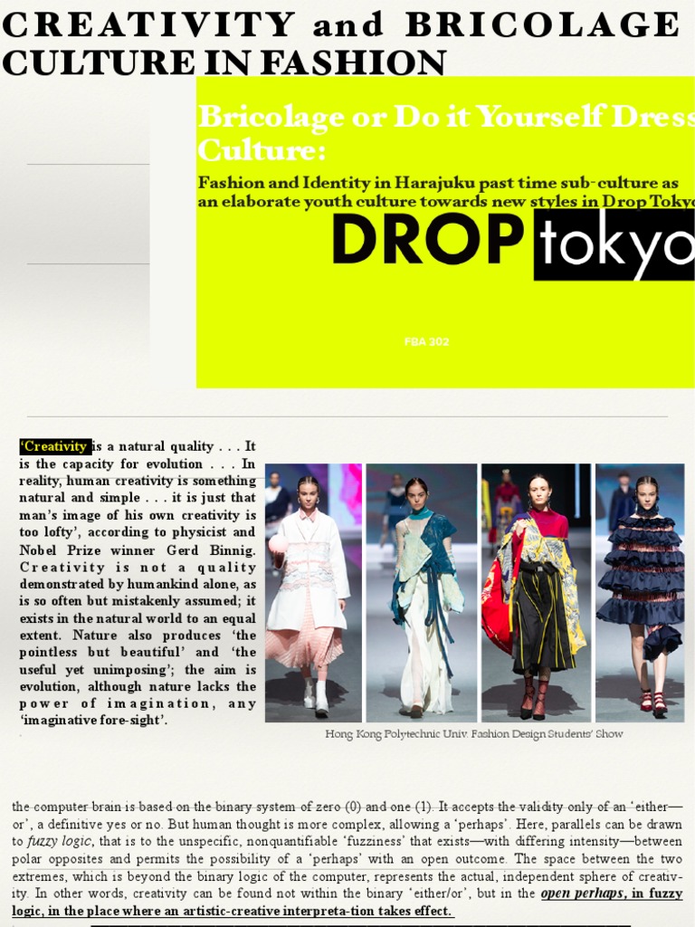 Cultural Bricolage in Fashion Design | PDF | Thought | Fashion