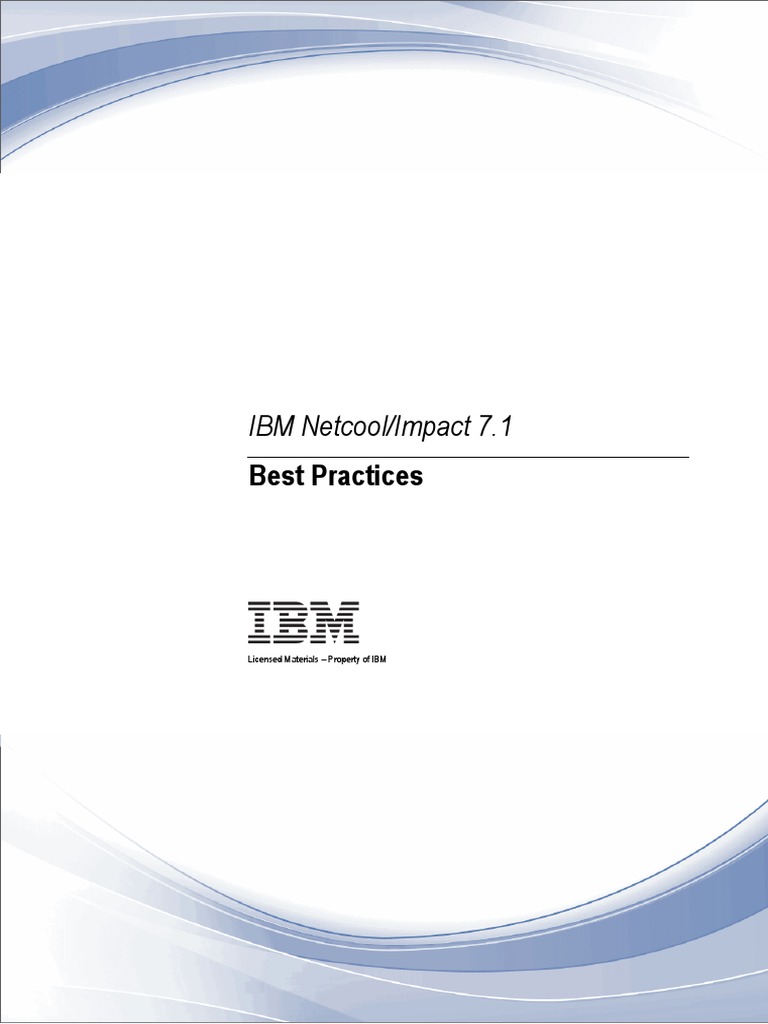 IBM Netcool Impact 7.1 Best Practices v1.0-FIRST-EDITION1 | PDF | Databases | Command Line Interface
