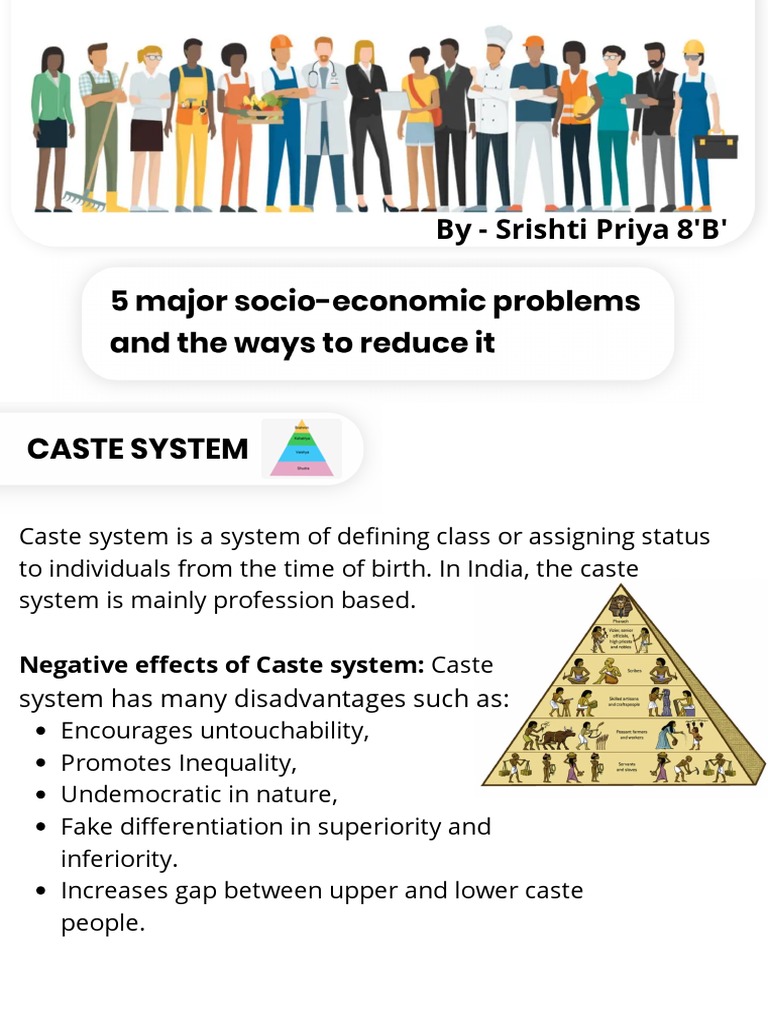 5 Major Socio-Economic Problems and The Ways To Reduce It | PDF ...