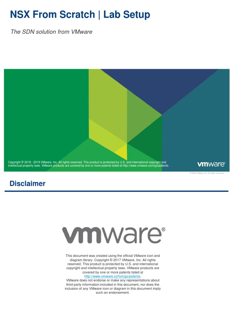 NSX From Scratch - Lab Setup: The SDN Solution From Vmware | PDF | Data ...