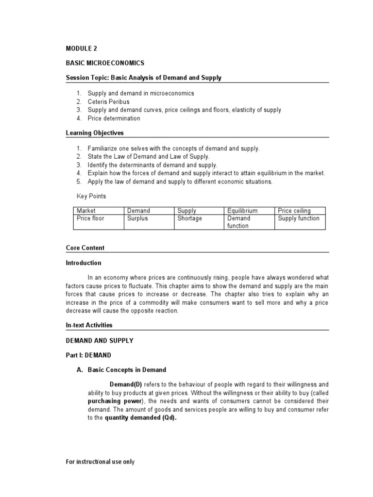 Understanding the Fundamental Forces of Supply and Demand: An Analysis ...