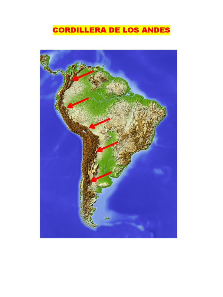 Mapa De La Cordillera De Los Andes MAPA CORDILLERA REAL – THEWALL