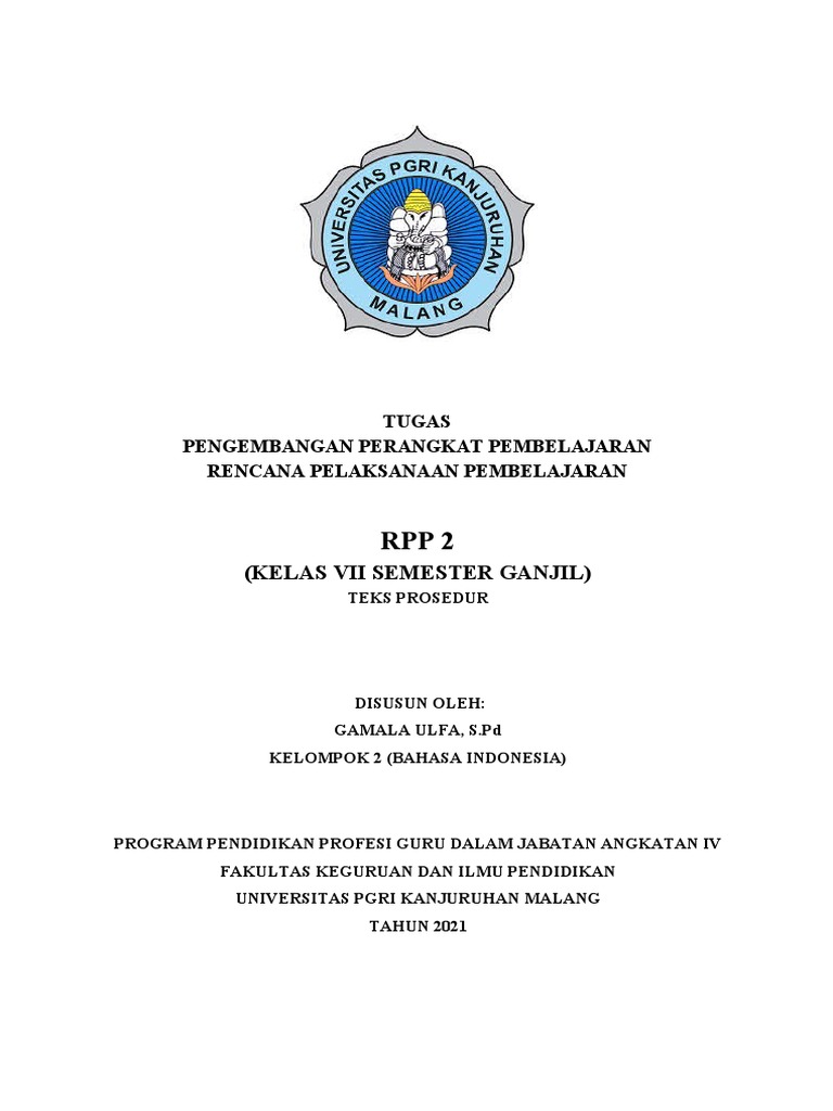 Perangkat 2 Gamala Ulfa - Revisi | PDF | Karier & Perkembangan | Seni & Disiplin Bahasa