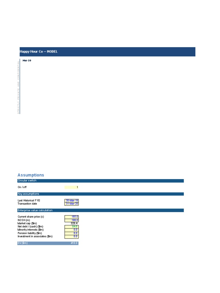 Task 3 - DCF Model | Download Free PDF | Net Present Value | Free Cash Flow